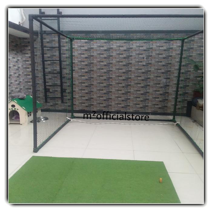 Jual net driving golf/jaring golf cage 2 x 2 x 2 x 2 outdoor/indoor ...