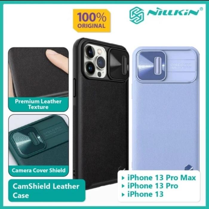 Jual IPhone 13 Pro / 13 Pro Max - Nillkin CamShield Leather Camera ...