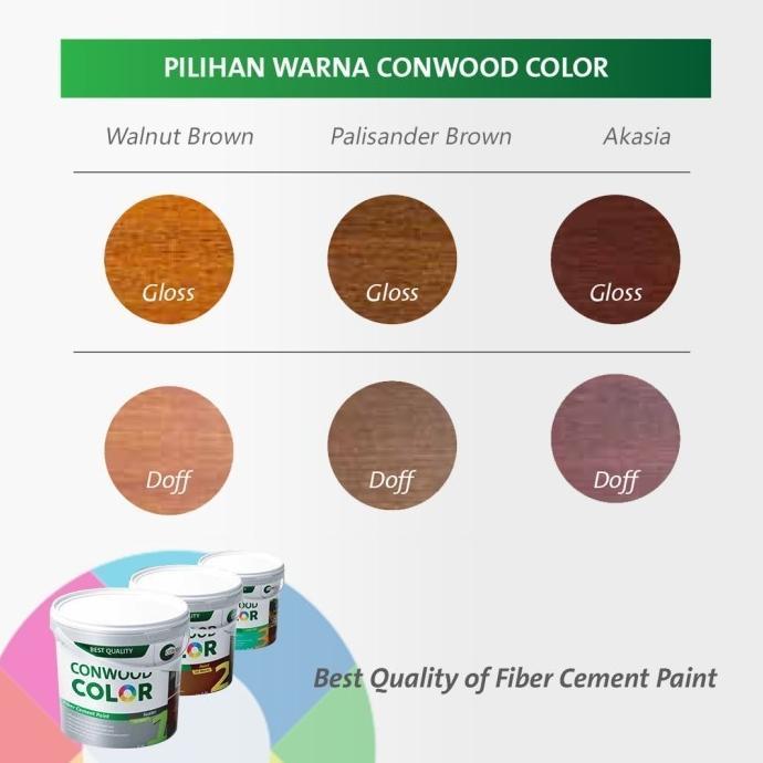 Jual Ready Conwood Color Paint Doff 2.5 L Palisander Original - Jakarta ...