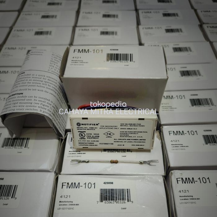 Jual [ FMM-101 ] MINI MONITOR MODULE NOTIFIER NEW ORIGINAL MADE IN ...
