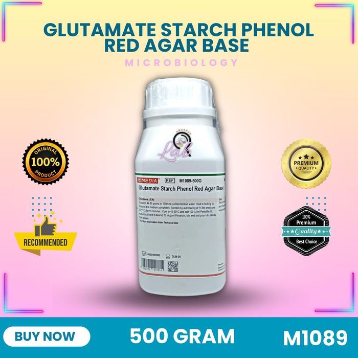Jual Glutamate Starch Phenol Red Agar Base - Media Mikrobiologi, 500 gram - Kab. Bogor - Analyst ...
