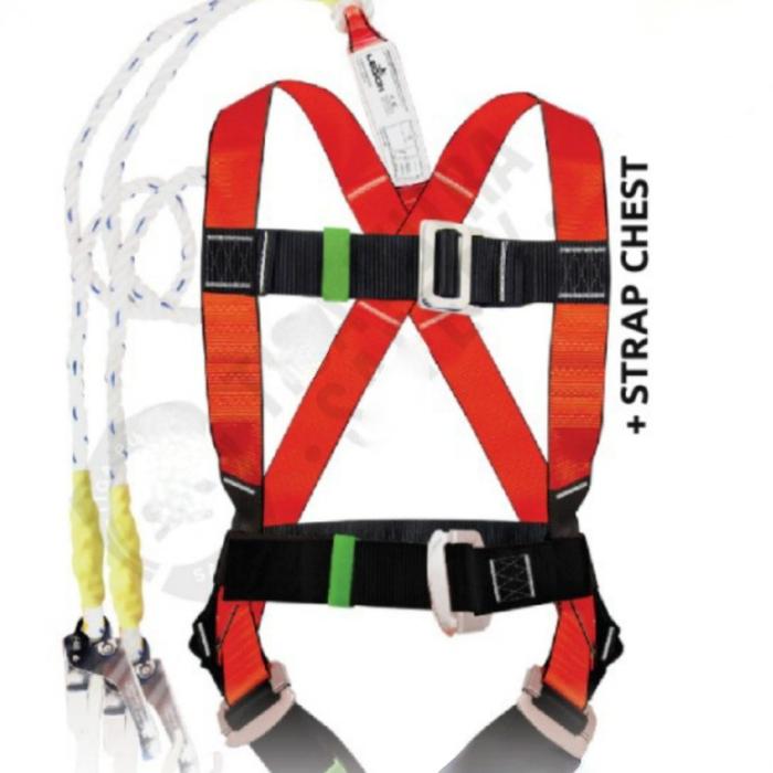 Jual Full Body Harness Absorber Legion Dengan Tali Dada Double Big Hook ...
