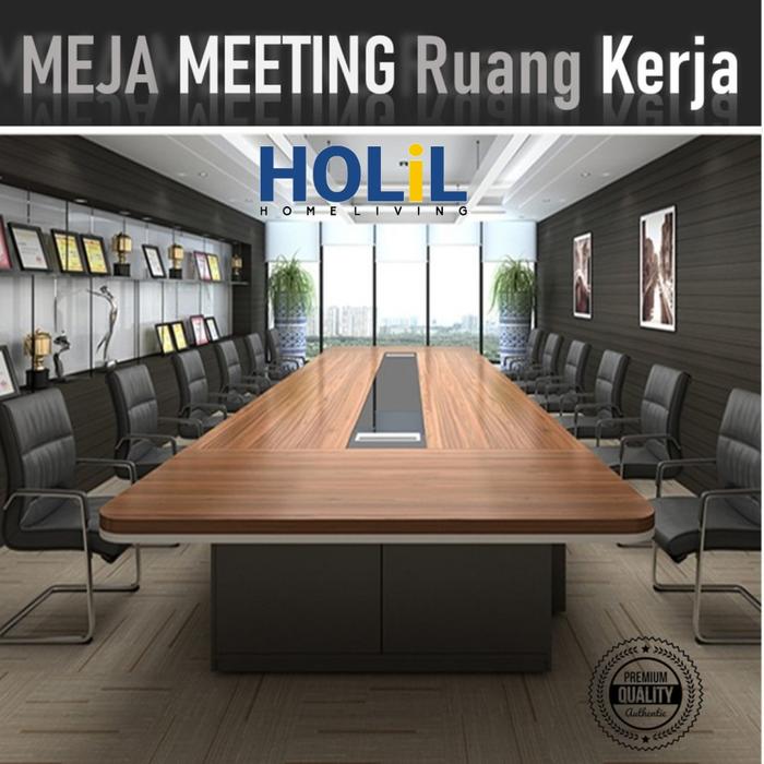 Jual meja meeting kantor / meja meeting zoom / meja kerja hpl murah ...