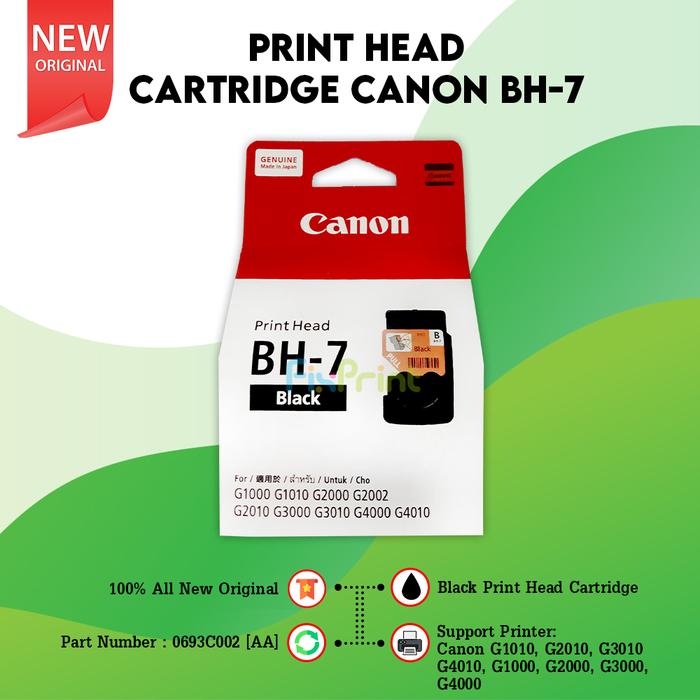 Jual Print Head Cartridge BH7 CH7 Tinta Canon G1000 G2000 G2010 G3000 ...