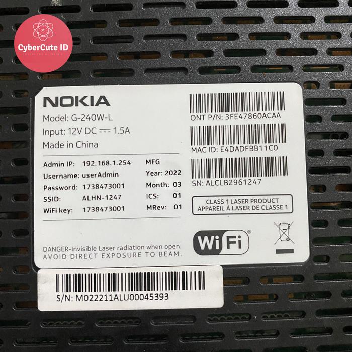 Jual Router Wifi Ont Nokia G-240w F & | Gpon| Ont Acces Point | Ex ...