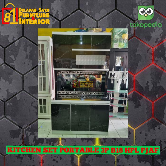 Jual KITCHEN SET PORTABLE 3P B18 HPL PJAF - Kab. Sukabumi - Delapan ...