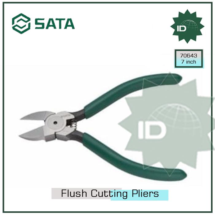 Jual Tang Potong Plastik 7 Inch 70643 Plastic Flush Cutting Plier SATA ...