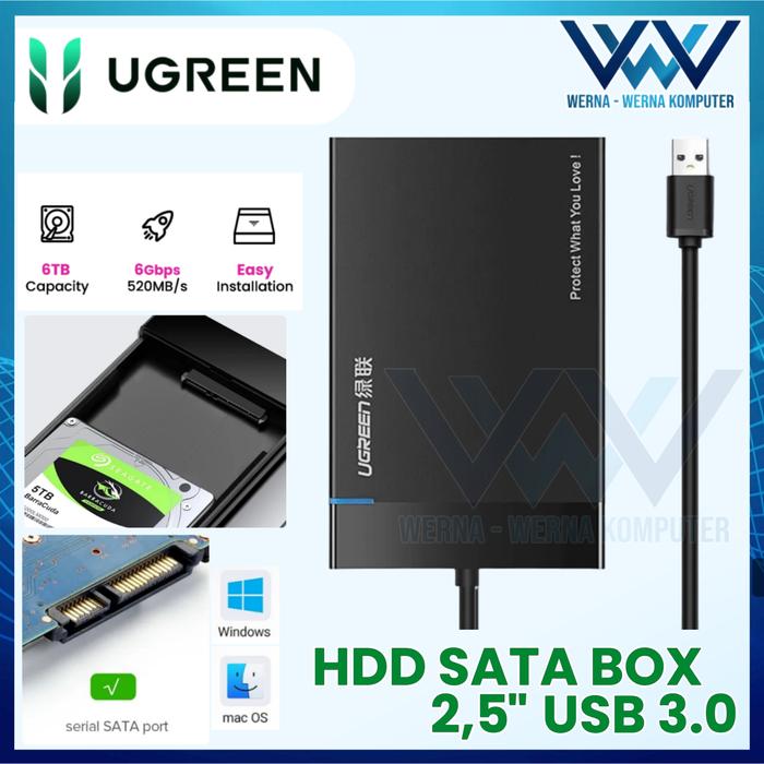 Jual UGREEN Casing Enclosure Hard Disk HDD External 2.5 "SATA USB 3.0 30847 - Jakarta Pusat ...