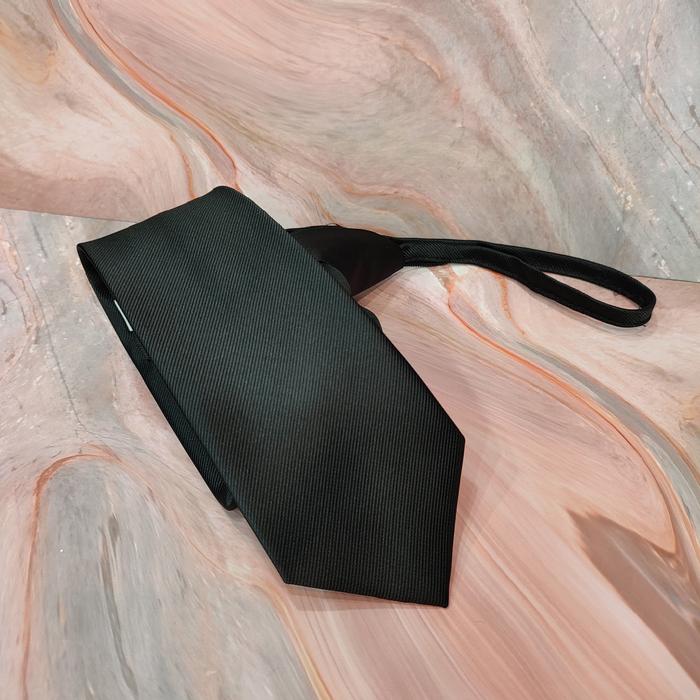 Jual dasi hitam polos instant dasi zipper pria langsung pakai - H. D ...