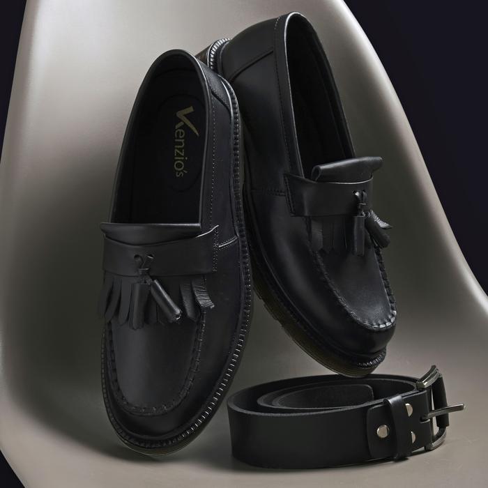 Jual Sepatu Loafers Pantofel Pria Model Slip On Formal Kantor Kulit ...