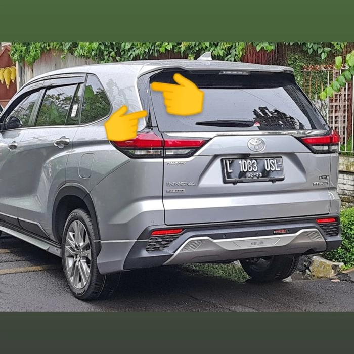 Jual Bodykit spoiler moulding quarter belakang innova zenix modelista ...