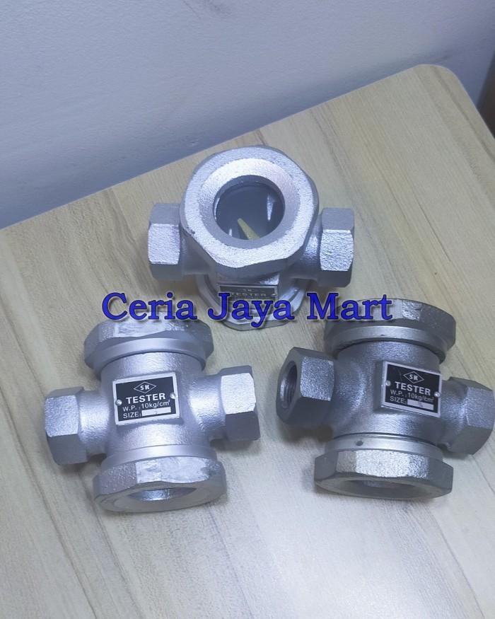 Jual Sight Glass 1 " inchi Kaca Cast Iron TESTER Drat / Flow sight ...