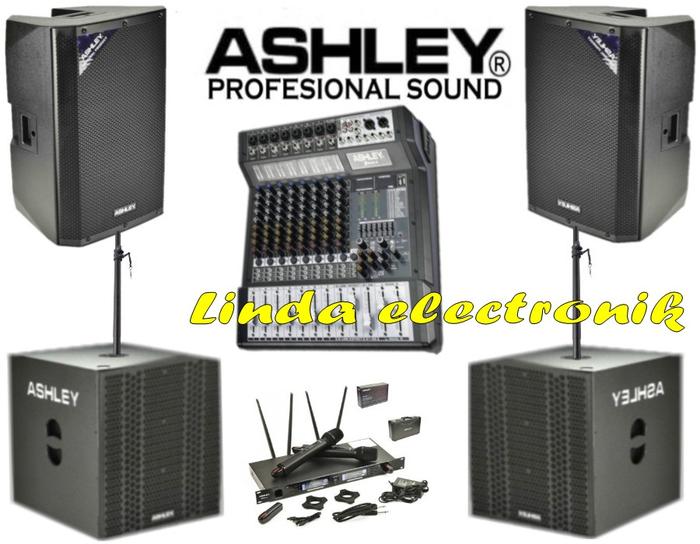 Jual paket mantap ashley act600pro subwoofer ashley zoom115 act 15'' 2 ...