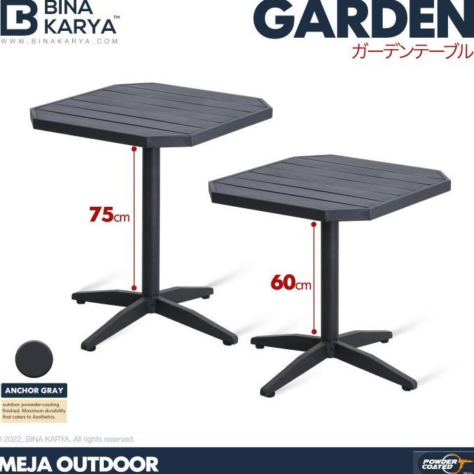 Promo Bina Karya - Garden Table Meja Outdoor / Taman / Cafe / Teras ...