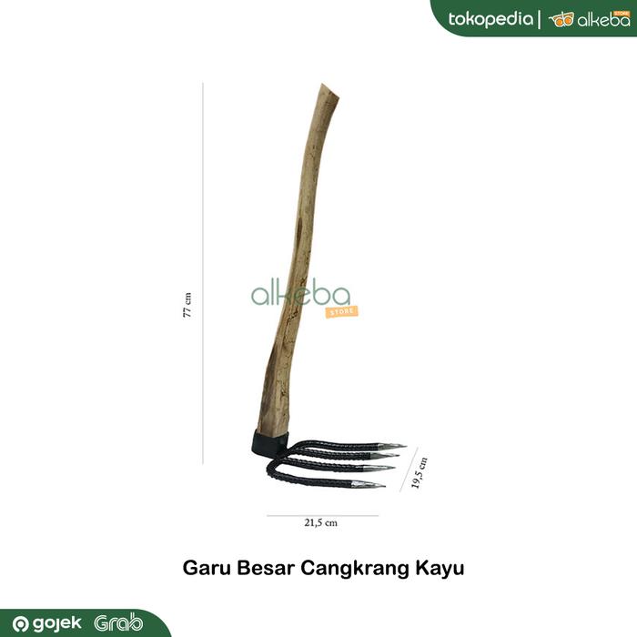 Jual Garu gacok cangkrang gagang kayu garpu taman besar perkakas kebun ...