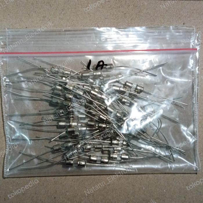 Jual 3715 fuse fius sekring sikring 1ampere axial pcb kaki kanan kiri ...