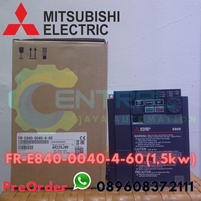 Jual INVERTER MITSUBISHI FR-E840-0040-4-60 1,5kw 3PH 380V SPEED ...
