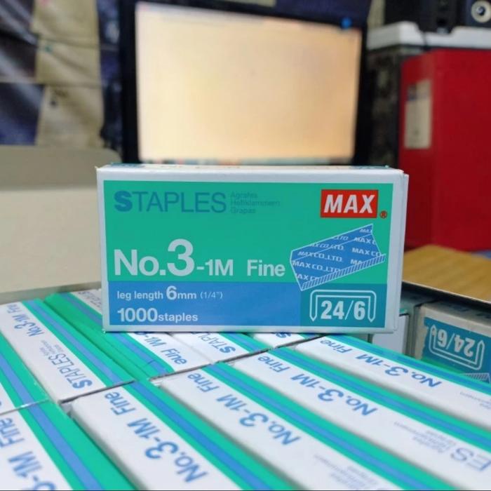Jual Isi Staples Max N0.3 (24/6) ORIGINAL - Jakarta Pusat - Alfian ...