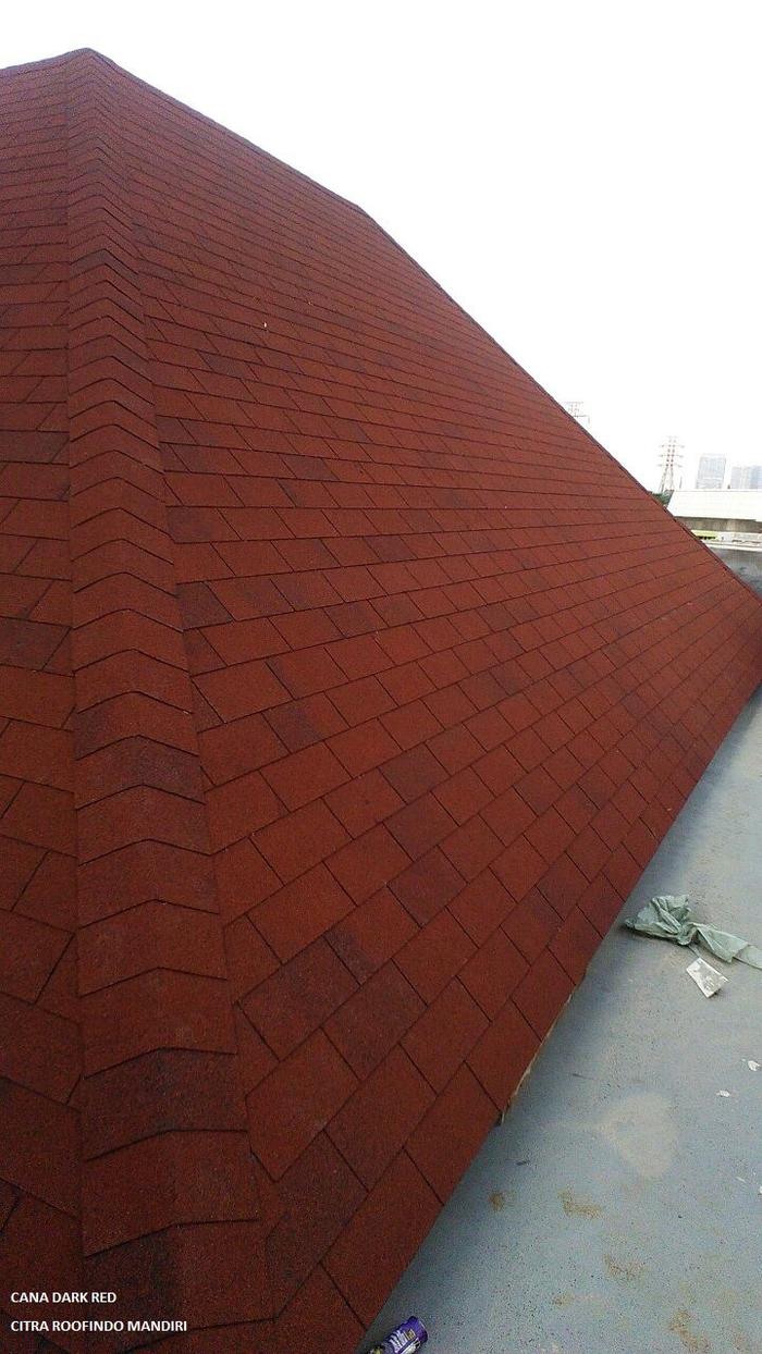 Jual Genteng Bitumen CANA 3-TAB SHINGLE (Dark Red) - Jakarta Selatan ...