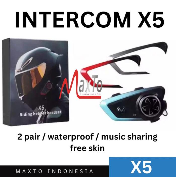 Jual INTERCOM RETOUCH X5 BLUETOOTH HELM X5 ORIGINAL - Kota Bekasi - MAXTO INDONESIA | Tokopedia