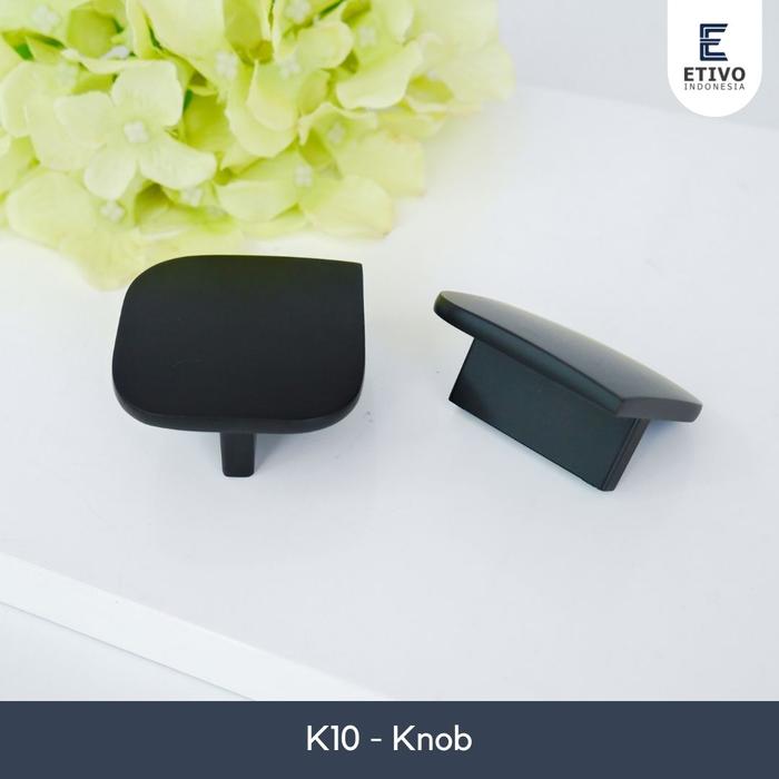 Jual K10 Door Knob Handle Square Black | Tarikan Pintu Laci Kotak Hitam ...