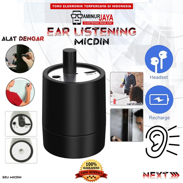Promo Alat Pendeteksi Pemantau Suara Tembus Dinding Tembok Spy Bug Wall ...