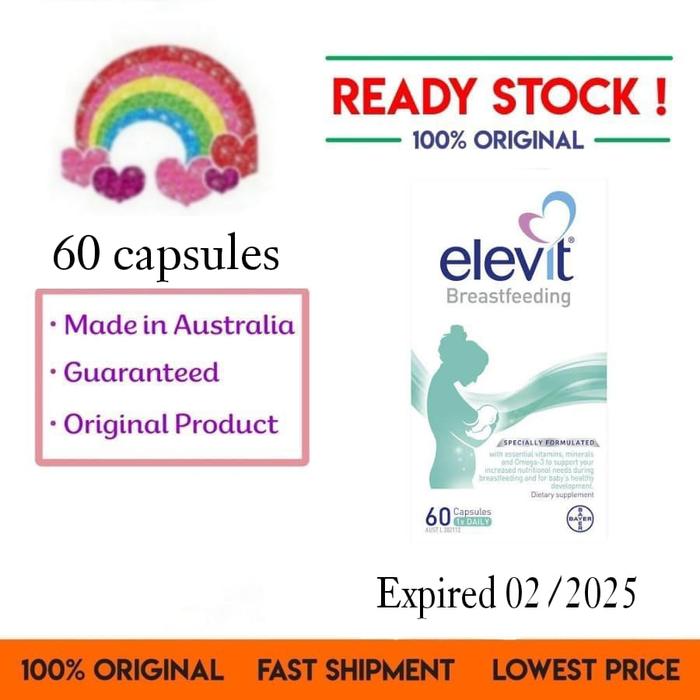 Jual Elevit Breastfeeding Multivitamin Capsules 60 Ori - Jakarta Utara ...
