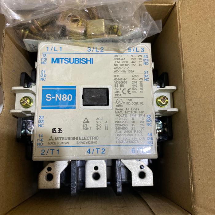 Jual KONTAKTOR CONTACTOR SN-80 S-N80 110V ORIGINAL MITSUBISHI - Kota Bandung - JJ ELECTRICK ...