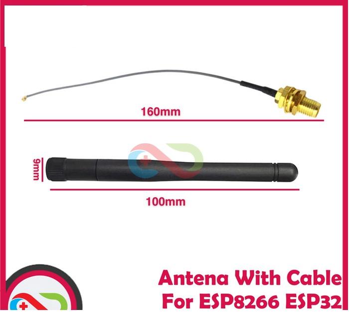 Jual antena external esp32 esp8266 lebih jauh dan kabel - Kota Depok ...