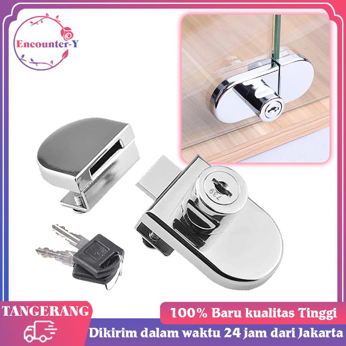 Jual Kunci Kaca Kabinet Kunci Lemari Pintu Kaca Cabinet Glass Door Lock ...