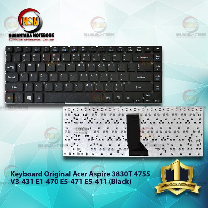 Jual Keyboard Acer 3830T for Laptop 4755 4830T V3-431 E1-470 E5-471 E5 ...