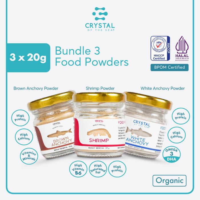 Jual (Set of 3 Convenient Size 20G) White Anchovy + Brown Anchovy ...