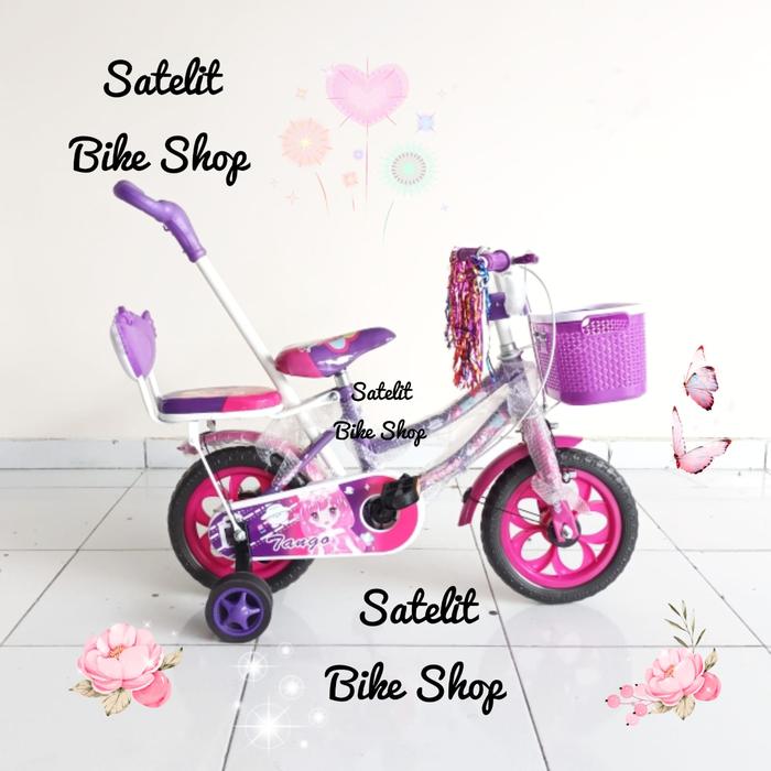 Jual Sepeda Mini Anak Perempuan Ukuran 12 Inch Tango dengan Dorongan ...