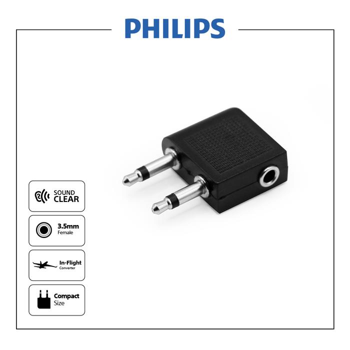 Promo Philips SWA1020 Airplane Flight Headphone Adapter / Inflight ...
