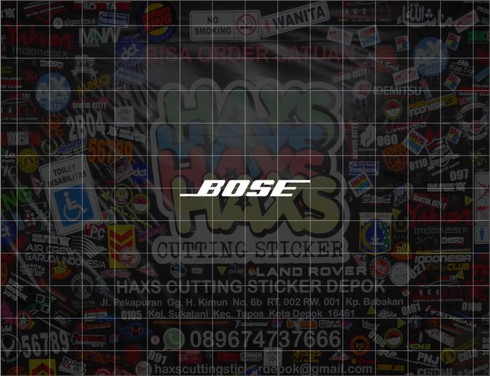 Jual Cutting Sticker Logo Bose Audio Sound System - Putih, 7 cm - Kota ...