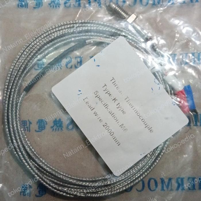 Jual 3720 thermocouple thermo couple sensor kabel cable type tipe k 2 ...