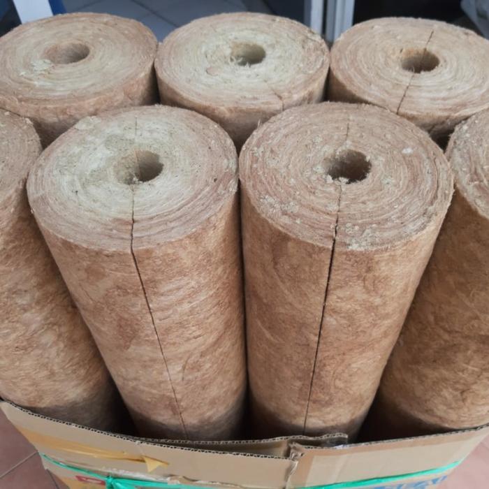 Jual Rockwool Pipe Insulation Glasswool Pipa Isolasi Batangan Ukuran ...