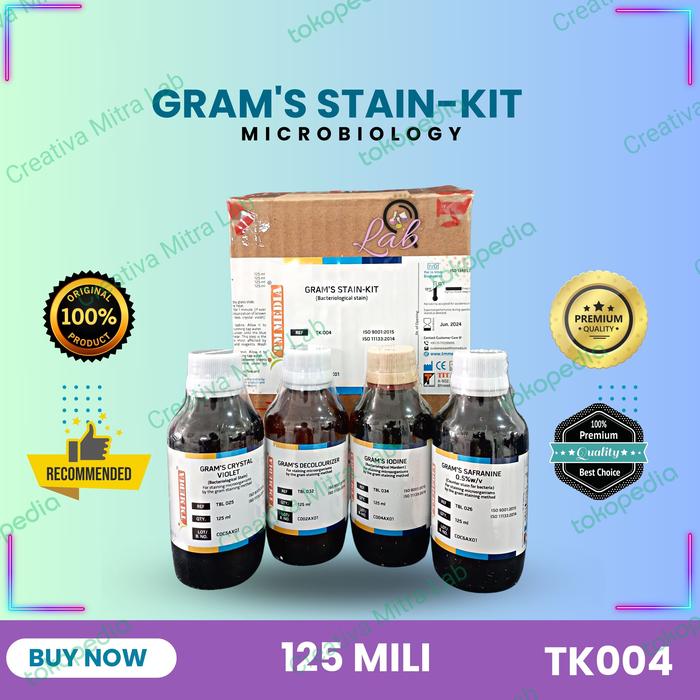Jual Gram Stain Kit - Pewarnaan Gram, 1 Kit - Kab. Bogor - Creativa Mitra Lab | Tokopedia