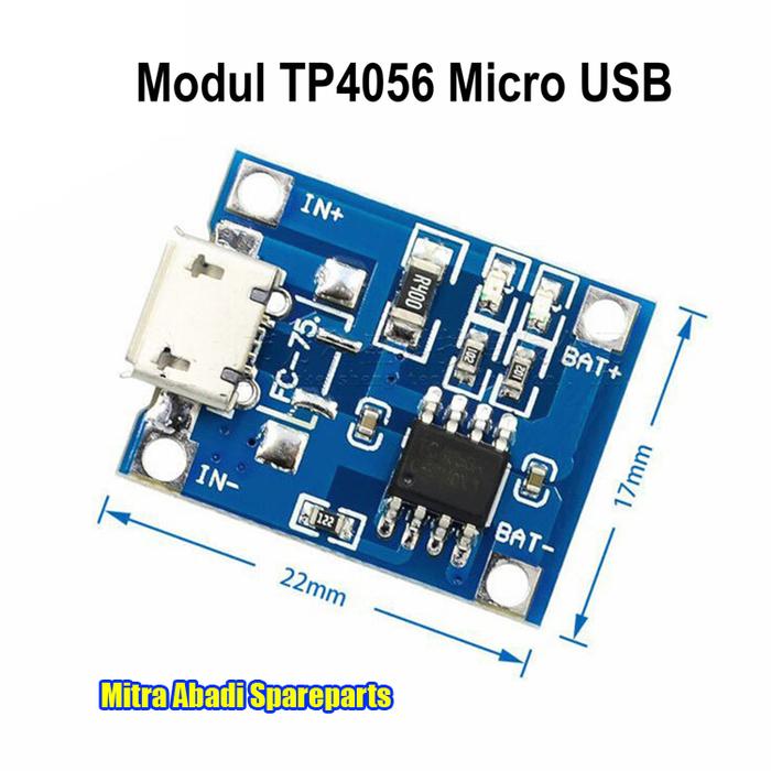 Jual Li-ion Charger Modul 5V 1A TP4056 - Micro USB - Jakarta Barat ...