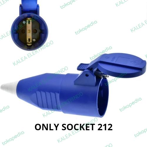 Jual Mobile Socket 2 Pin 212 Soket Listrik 16A 220V 250V Premium ...