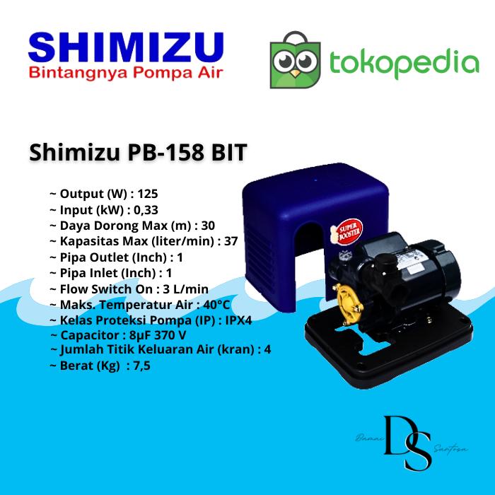 Jual Mesin Automatic Booster Pump Shimizu type PB - 158 BIT - Kota ...