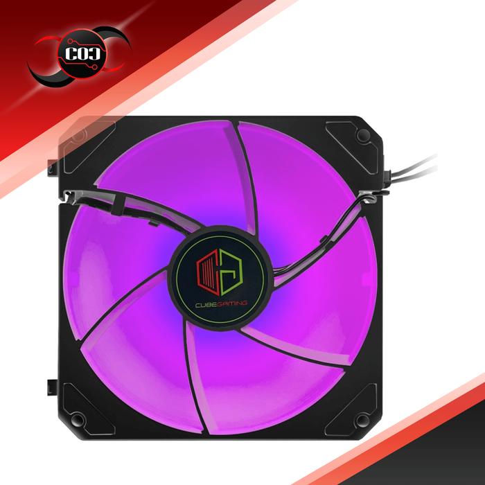 Jual CUBE GAMING CHAIN BLACK A-RGB Fan (3 x 120MM) Wireless Connection ...