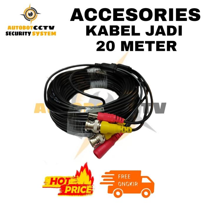 Jual KABEL JADI CCTV 20 METER SIAP PAKAI / KABEL JADI 20M CCTV SIAP ...