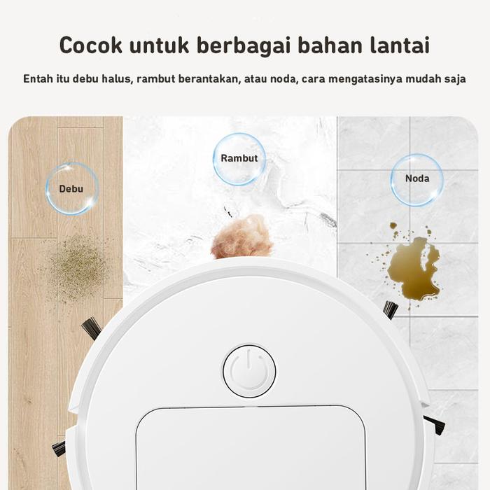 Jual Vacuum Robot 3 In 1 Sapu Pel Sedot Debu Lantai Smart Sweeping Robot Di Seller Noelle ...