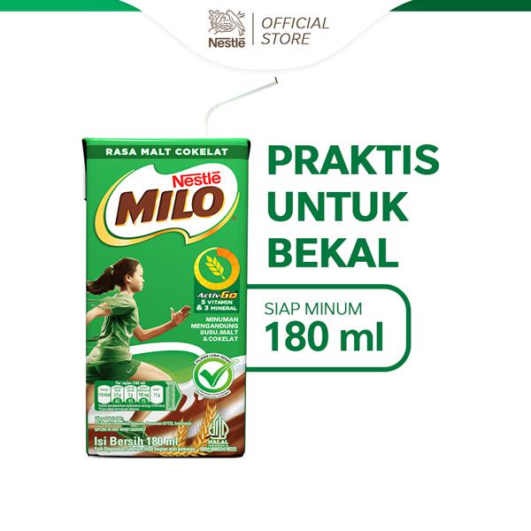 Promo MILO ACTIV-GO UHT Susu Coklat 180 ml - - Nestle Indonesia | Tokopedia