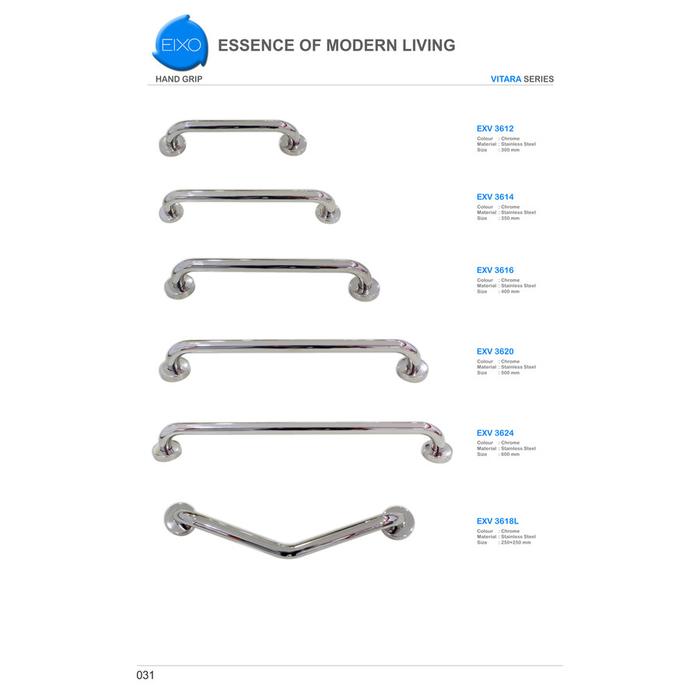 Jual Pegangan Tangan Kamar Mandi / Handle Bathub EIXO / Stainless Steel ...