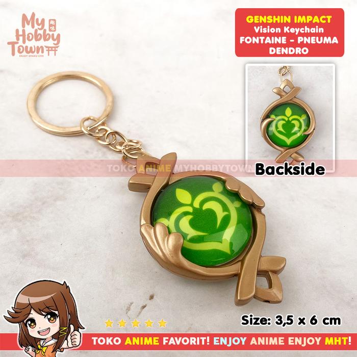Jual Gantungan Kunci Vision Genshin Impact Fontaine Pneuma Glow In The ...