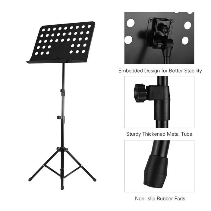 Jual Tripod Stand Penongkak Baca Quran / Tiang Teks Lagu Partitur Musik ...