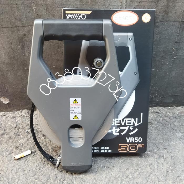 Jual Meteran yamayo 50 meter plat besi pro silver seven ORI Made in ...