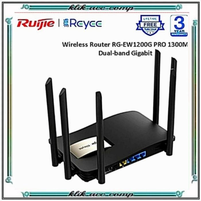 Jual Ruijie Reyee RG-EW 1200G pro dual band gigabit wireless router 1300mtr - Jakarta Pusat ...